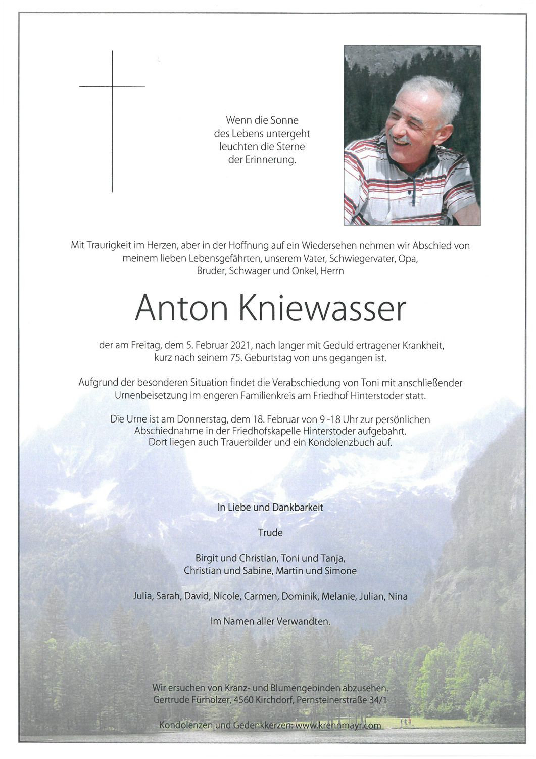 Todesfall Anton Kniewasser